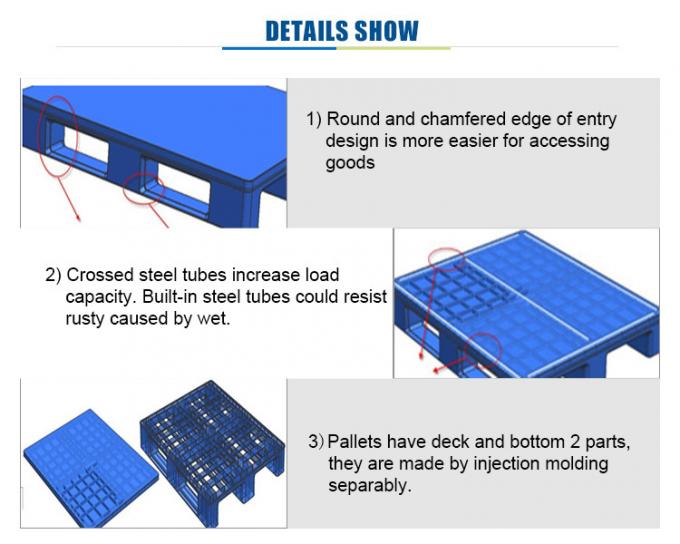1T Racking System Small Huge Storage Hard Plastic Pallets Containers ...