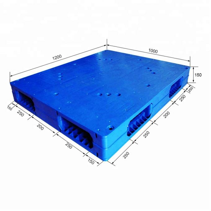 Euro Pallet 1200x1000 HDPE Heavy Duty Double Faced Plastic Pallets for Free