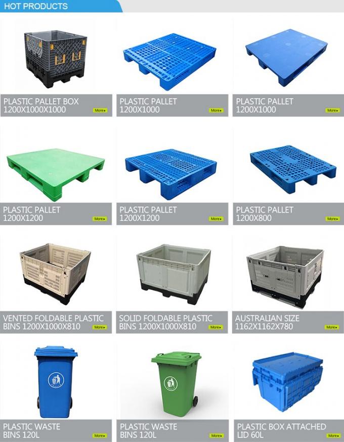 6 T Static Load HDPE Material High Loading Plastic Pallet 1200*1000 for ...