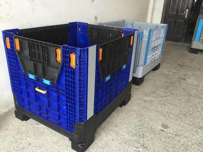 Plastic Storage Pallet Box with Handles 1.2T Dynamic Load 4T Static ...