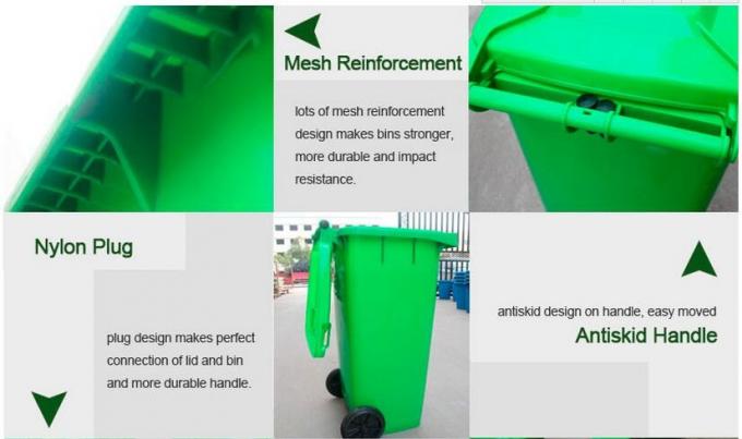 1100 Liter HDPE Wheeled Plastic Waste Dustbin for Outdoor Waste ...